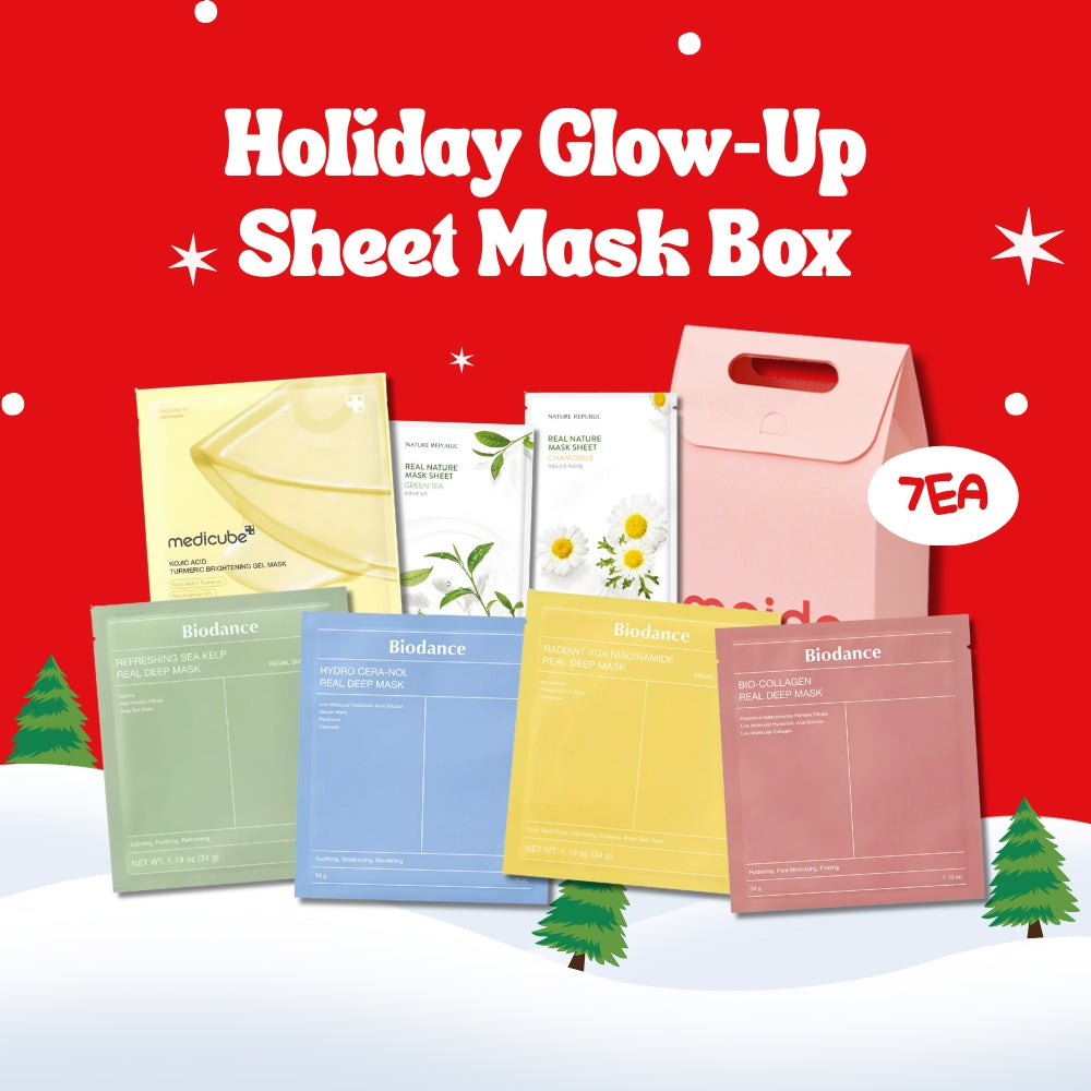 Holiday Glow-Up Sheet Mask Box (7ea) – Moida K-Beauty